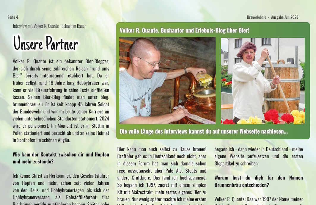 Brauletter:Im Interview mit Volker R. Quante – Brunnenbräu Bier-Blog